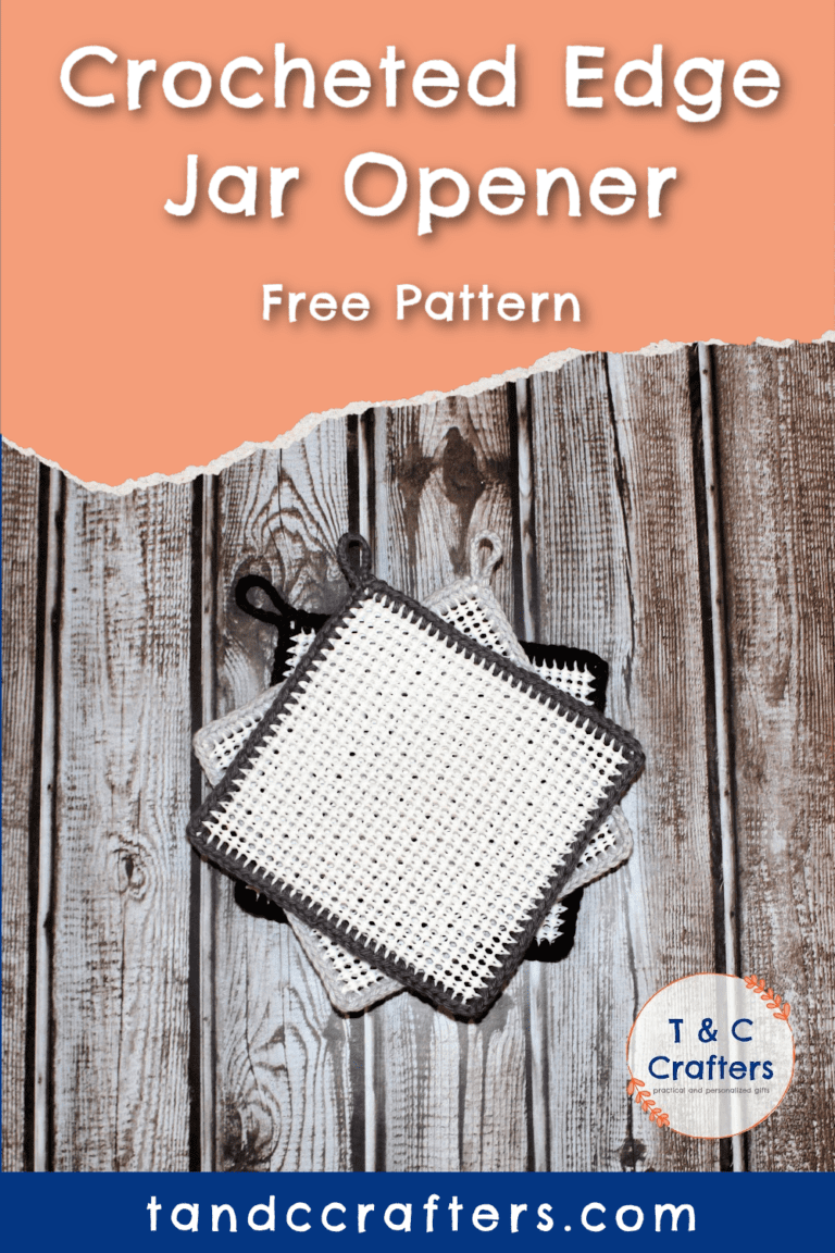Crocheted Edge Jar Opener - Free Crochet Pattern - T&C Crafters