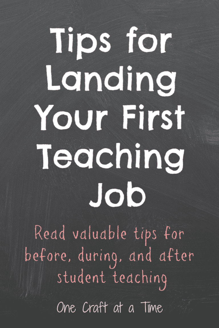 Tips for Landing Your First Teaching Job - T&C Crafters