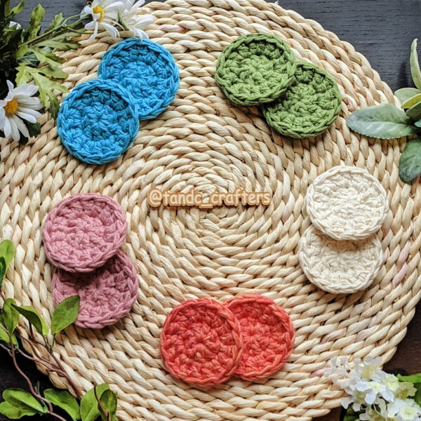 Super Speedy Crocheted Car Coasters - Free Crochet Pattern - T&C Crafters