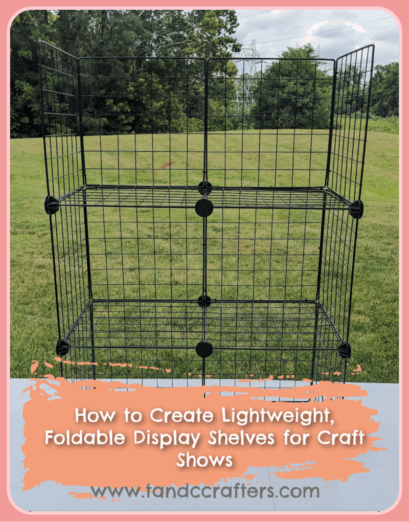 Folding Craft Show Shelves Tutorial - T&C Crafters